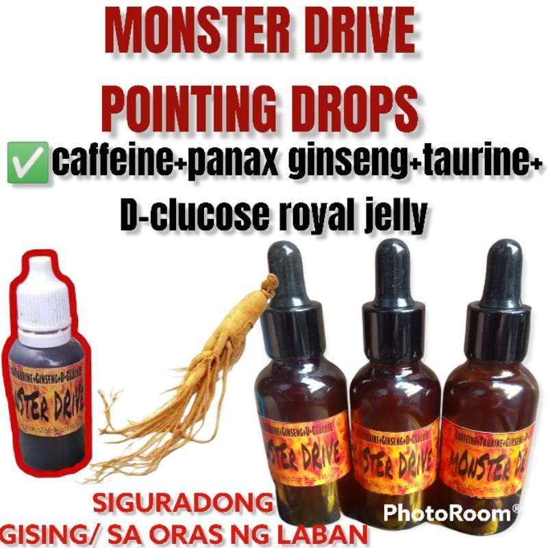 MONSTER DRIVE ORAL DROPS/PANAX GINSENG CAFFEINE/FIGHTING GAMEFOWL ...