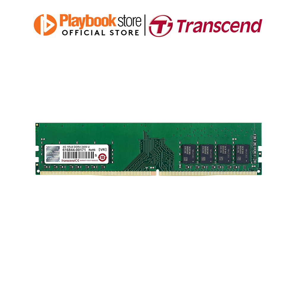 Transcend TS512MLH64V4H 4GB DDR4 CL17 1.2V 2400MHz 288-Pin Unbuffered Long-DIMM RAM Desktop ...