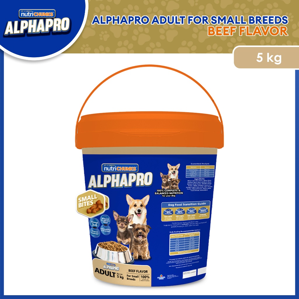 ALPHAPRO Small Bites Adult Beef 5kg | Shopee Philippines