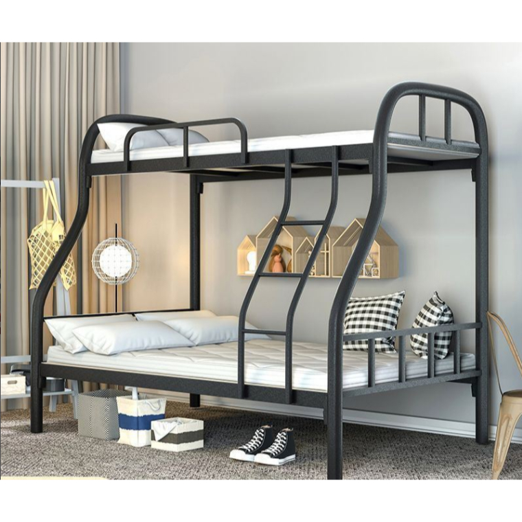 Bunk Bed Double Deck Bed Dormitory Metal Bunk Bed with Stairs Metal Bed ...