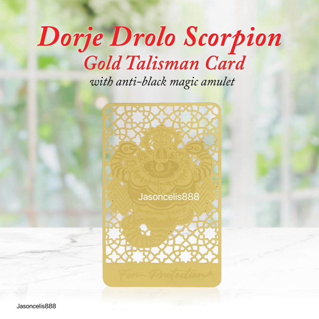 Fengshui 2025 Dorje Drolo Scorpion Gold Talisman Card | Shopee Philippines