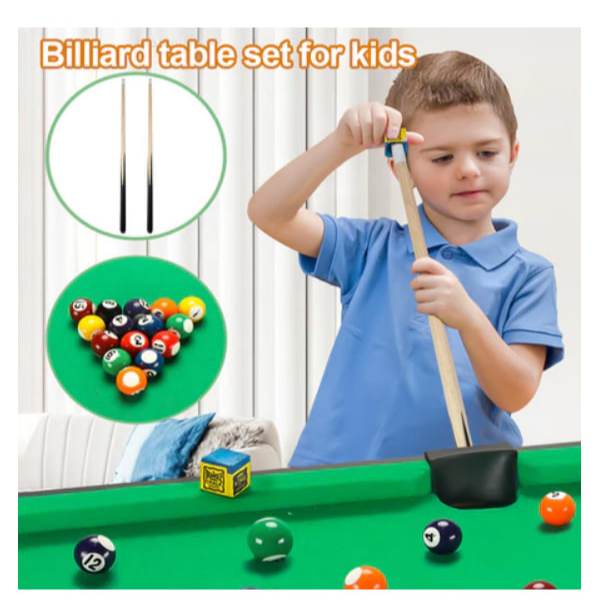 Mini Billiard Table For Kids Wooden Tabletop Pool Table Set Billiards ...