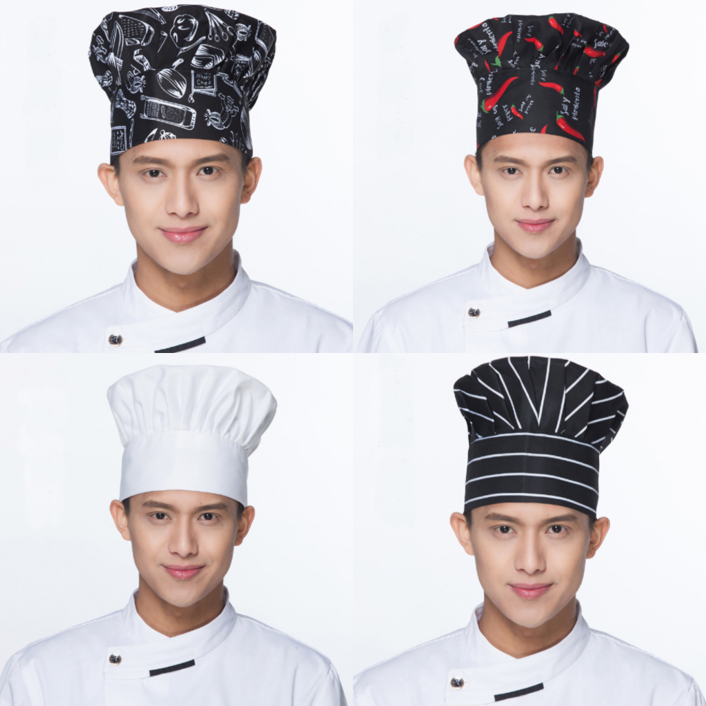 Chef Hat Kitchen Restaurant Work Hat High Hat Chef Hat Black Catering ...