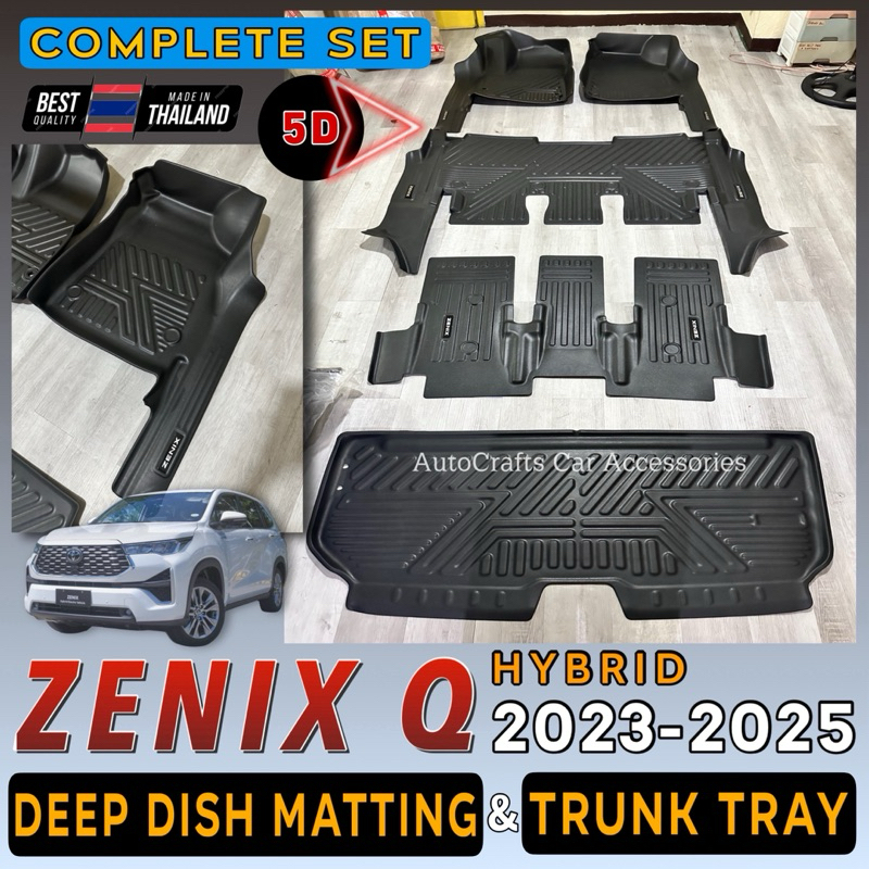 Toyota Zenix Q Hybrid 5D Deep Dish Matting Extended | Shopee Philippines