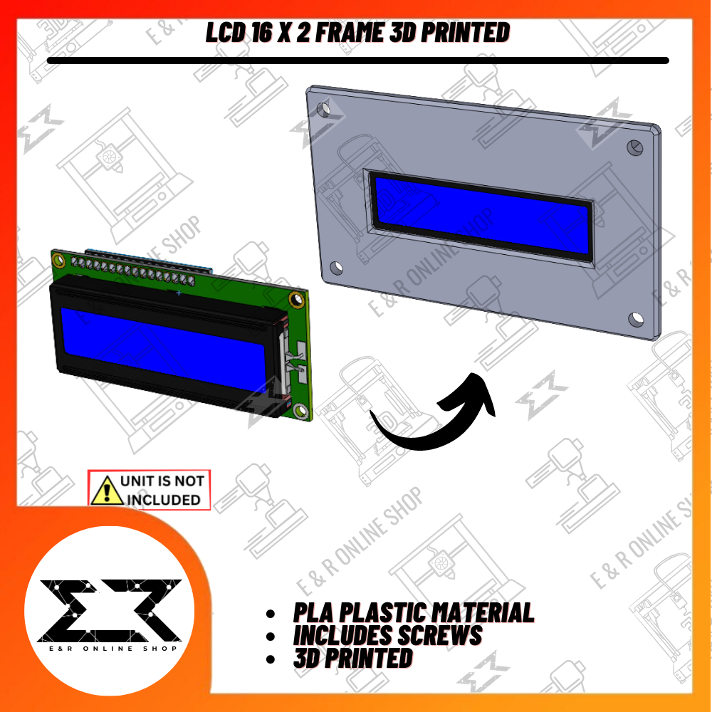 LCD 16 X 2 Frame 3D Printed | Shopee Philippines