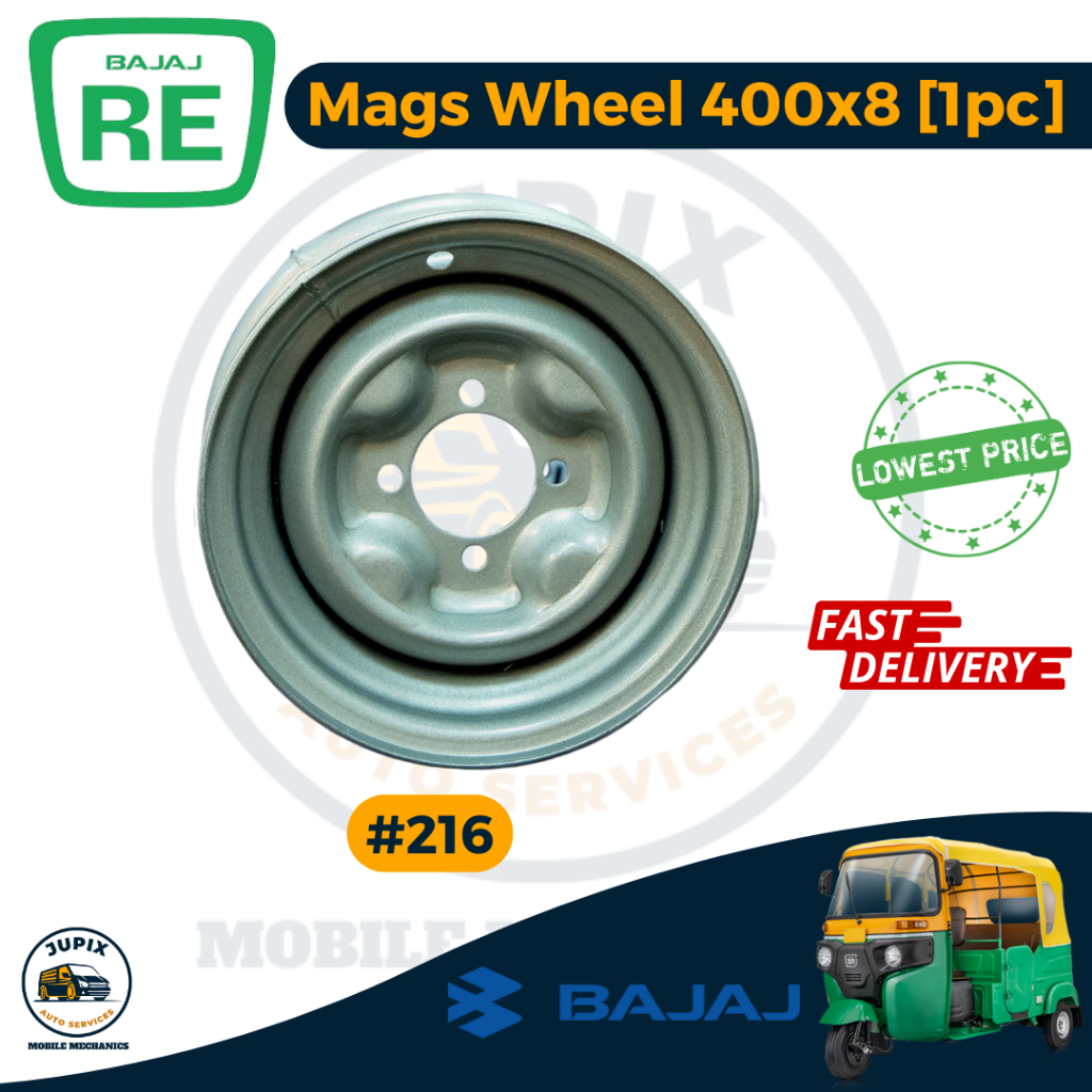 Bajaj RE - Mags Wheel 800x4 1pc [#216] | Shopee Philippines