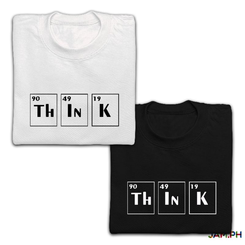 THINK SHIRT STATEMENT AESTHETIC T'SHIRT PRINTED UNISEX COTTON THICK ...