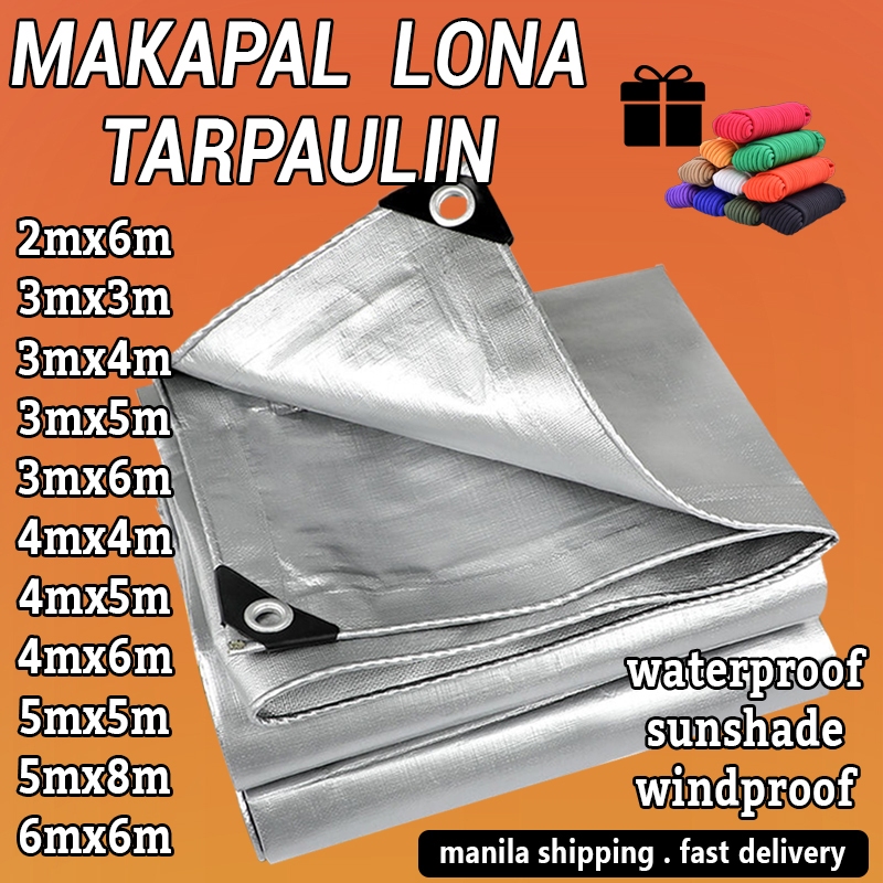 Tarpaulin Lona Trapal Waterproof Makapal Size 3*9ft 16*16ft Rain Cover ...
