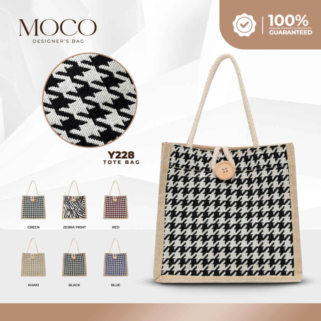 Moco Bags Tote Bag For Women Casual Student Large Capacity Handbag Button Lock Messenger Bags ...