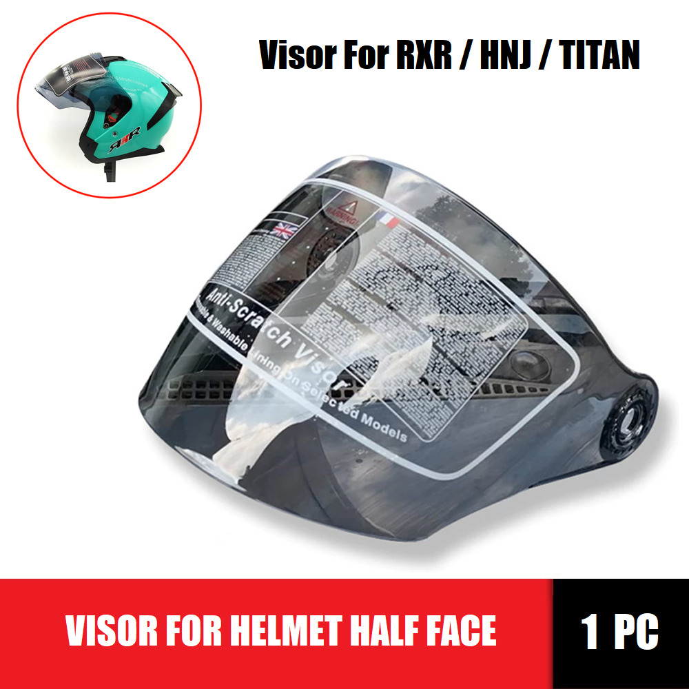 【COD】 MOTORCYCLE HELMET VISOR FOR 007 RXR/HNJ/TITAN HALF FACE | Shopee ...