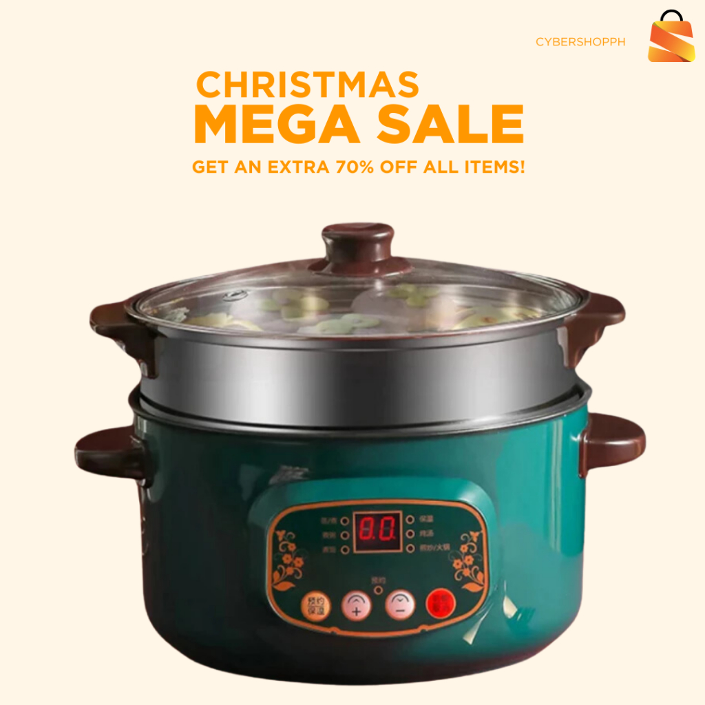 Electric Skillet rice Cooker Non-Stick Multifunctional Smart Timing ...