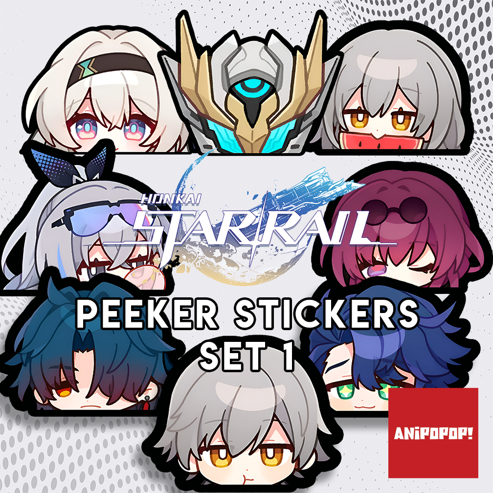 Honkai Star Rail Set 1 Waterproof Chibi Anime Peeker Stickers for ...