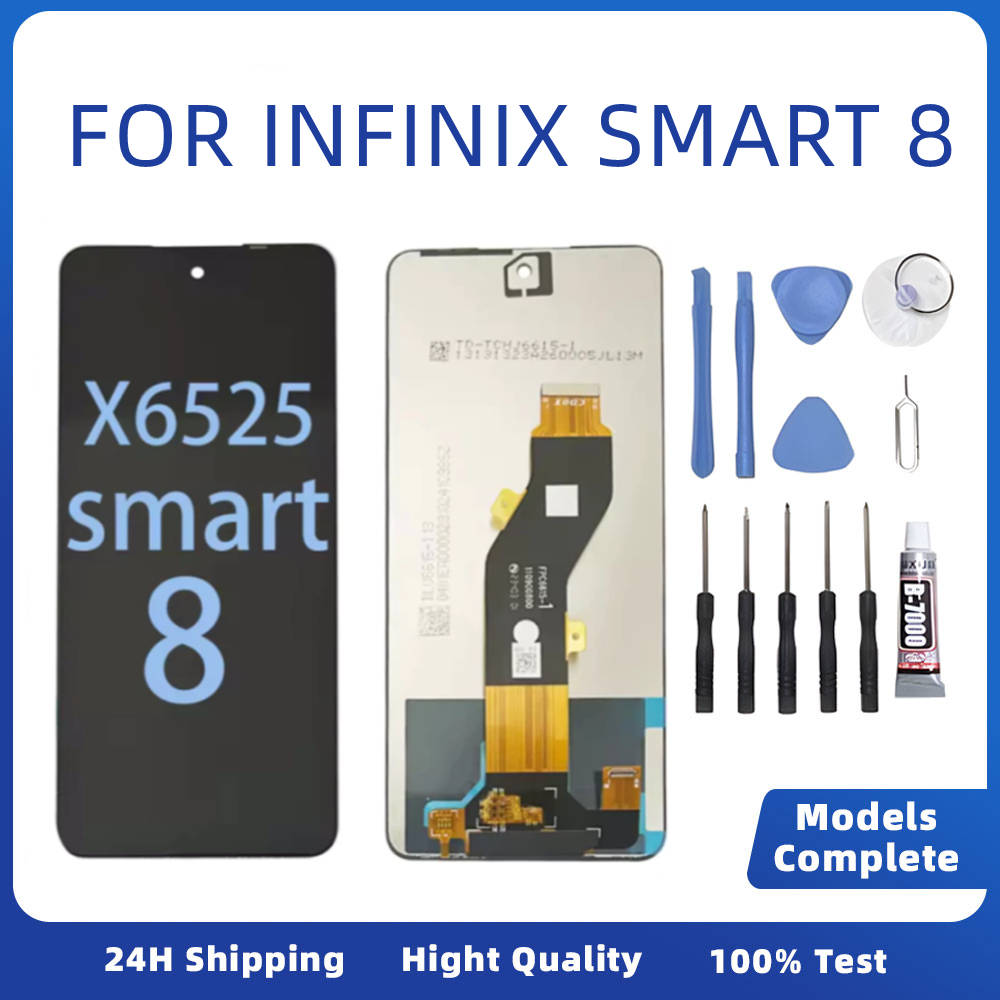 Original LCD For Infinix Smart 8 X6525 Display Touch Screen Digitizer Assembly Replacement Parts ...