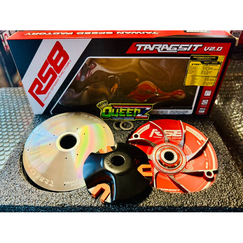 RS8 Pully Set Taragsit v2.0 For Nmax/Aerox v1/v2 (Red) | Shopee Philippines