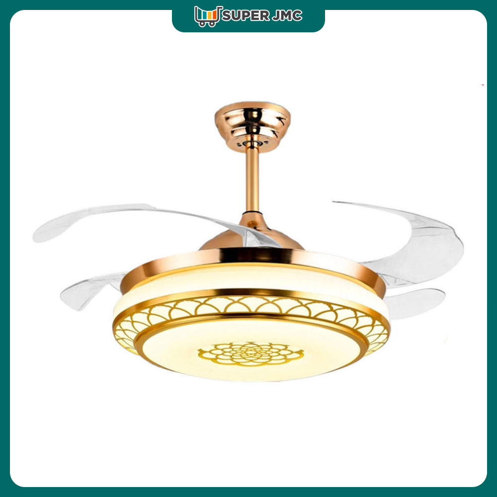 SUPER JMC Sofi Remote Control Dimmable LED Ceiling Fan Light w ...