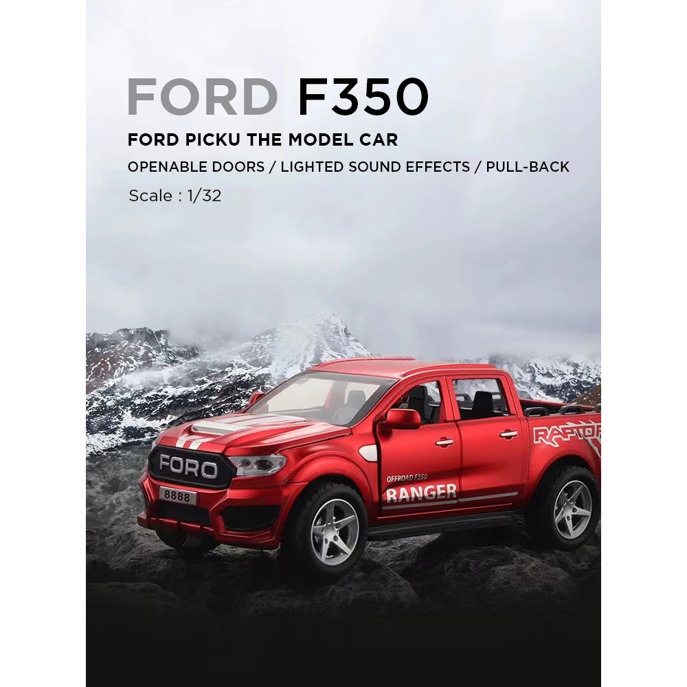 *Alloy Toy*FORD PICKUP F350 1:32 ALLOY DIE CAST CAR MODEL 632 | Shopee ...