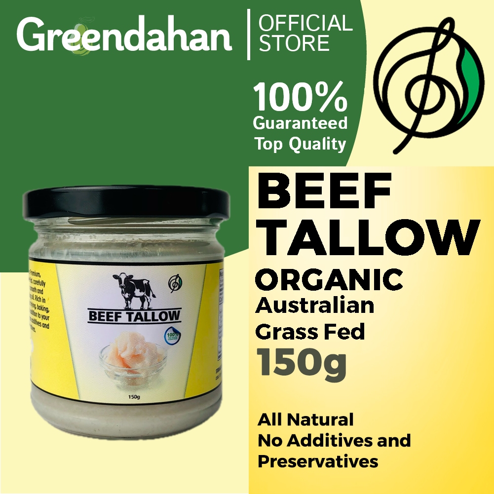 Greendahan Beef Tallow 150g (For Cooking)- Grass Fed, All Natural ...