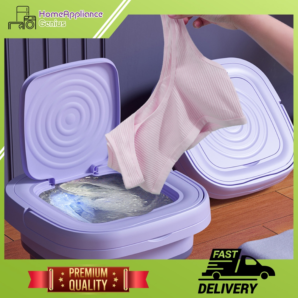 Portable Folding Mini Washing Machine With Dryer Automatic Turbo and ...