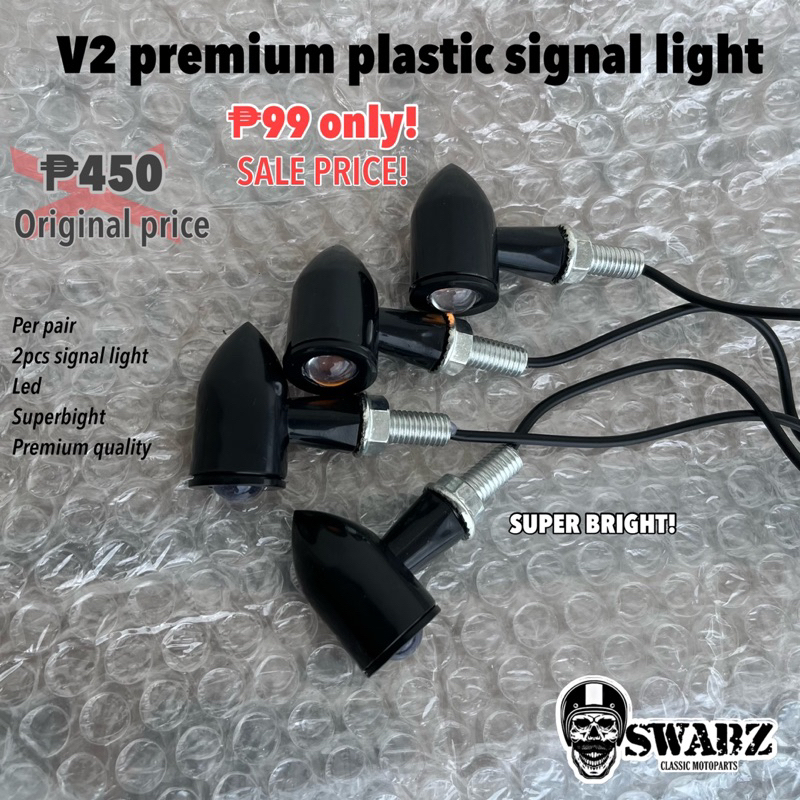 V2 Premium Plastic Signal Light for motorcycle By Swabz | Shopee ...
