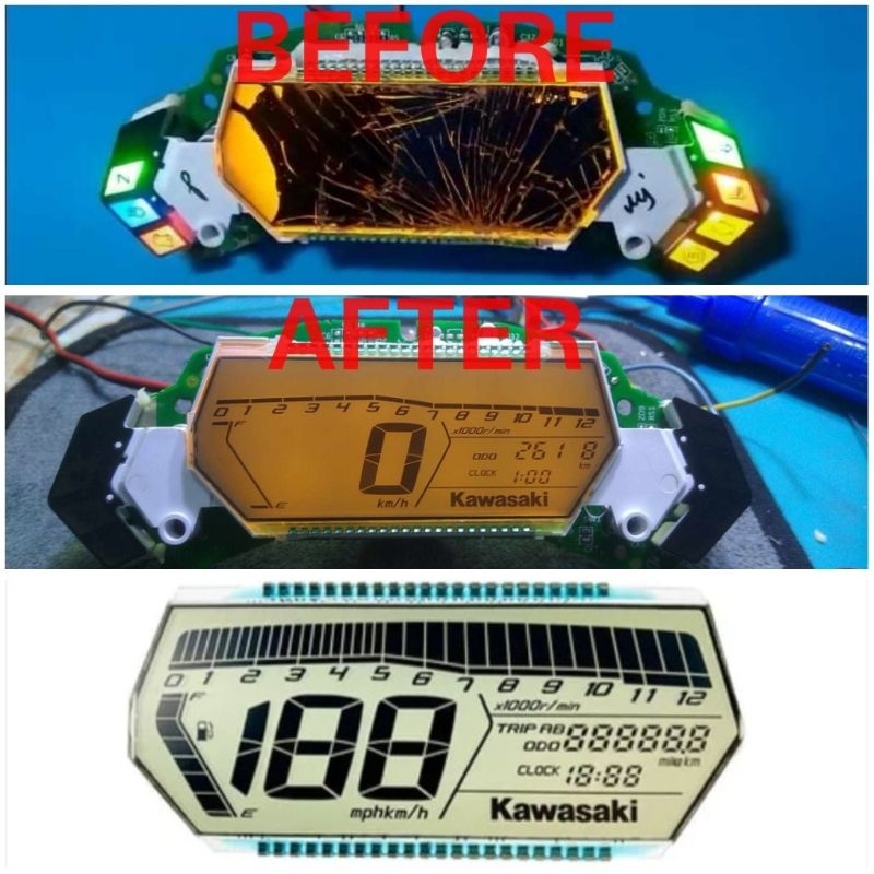 Kawasaki Ninja 300 SL Lcd Display only | Shopee Philippines