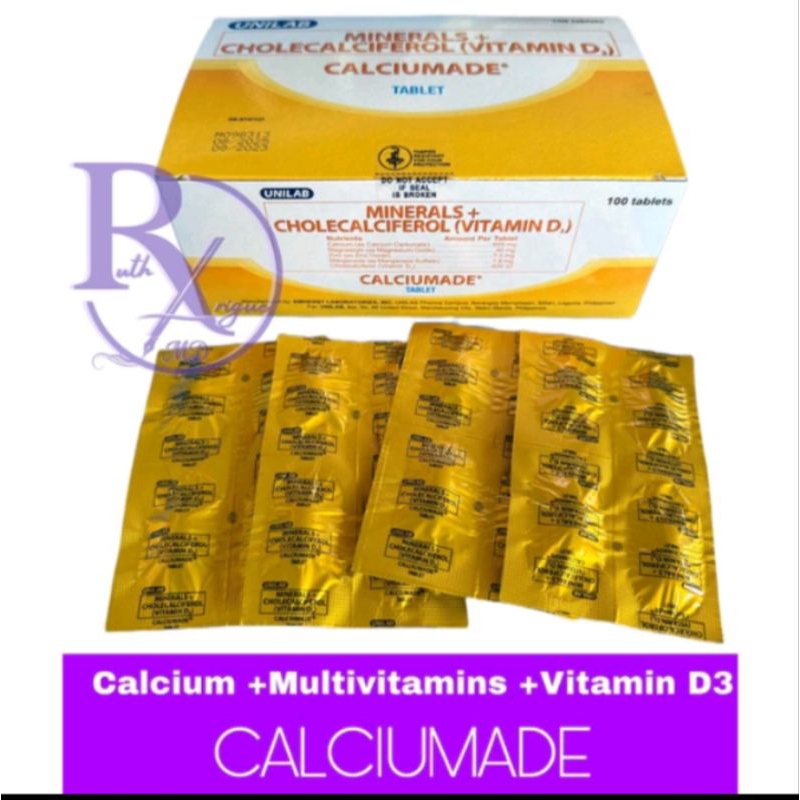 CALCIUMADE 30CAPSULES (Calcium Carbonate+Minerals + cholecalciferol I ...