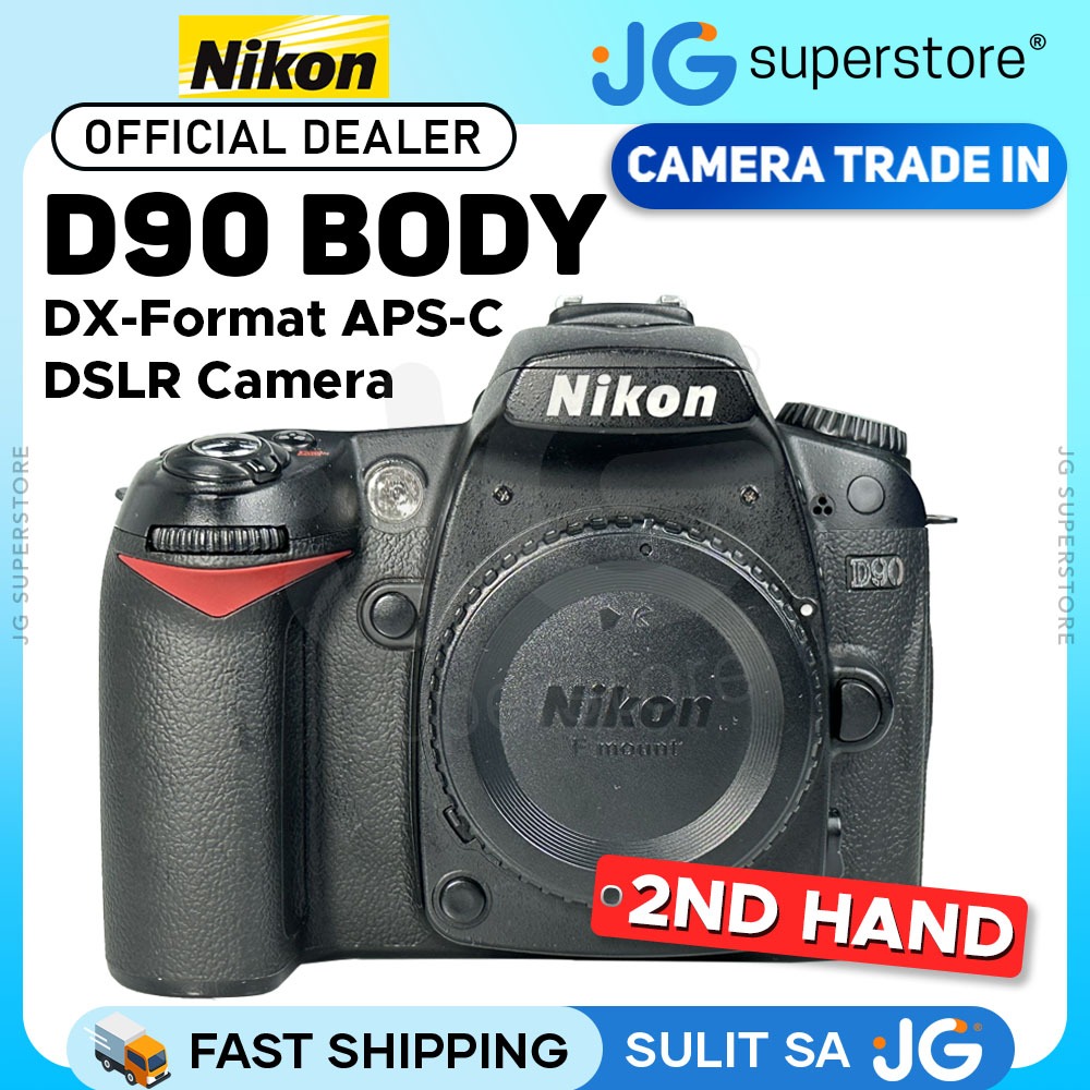 [PRE OWNED] Nikon D90 DSLR Camera (2nd Hand) Used Body Only 12.9MP DX-Format APS-C 1280p 24fps ...