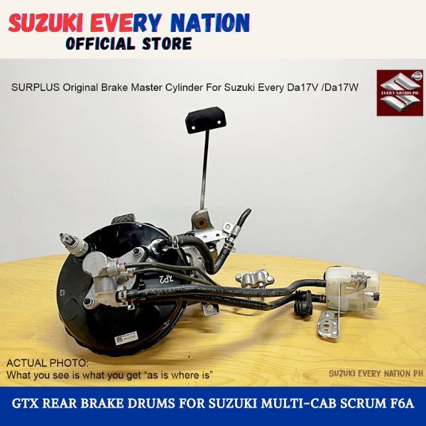 SUZUKI NATION SURPLUS Original Brake Master Cylinder & Brake Booster ...