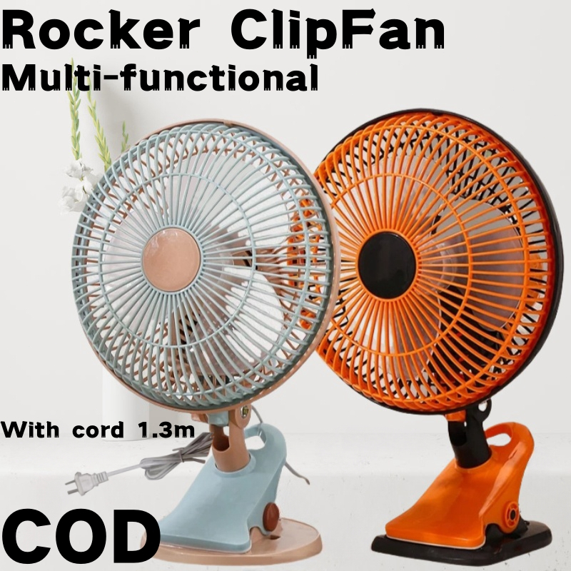 COD Shaking Head Mute Desk Clip Fan portable Mini Electric Office Table ...