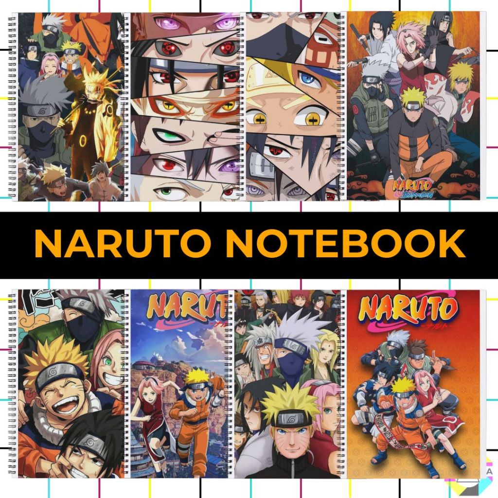 NARUTO NOTEBOOK| Naruto Anime Inspired Notebook | A5 Wire-Bind | Glossy ...