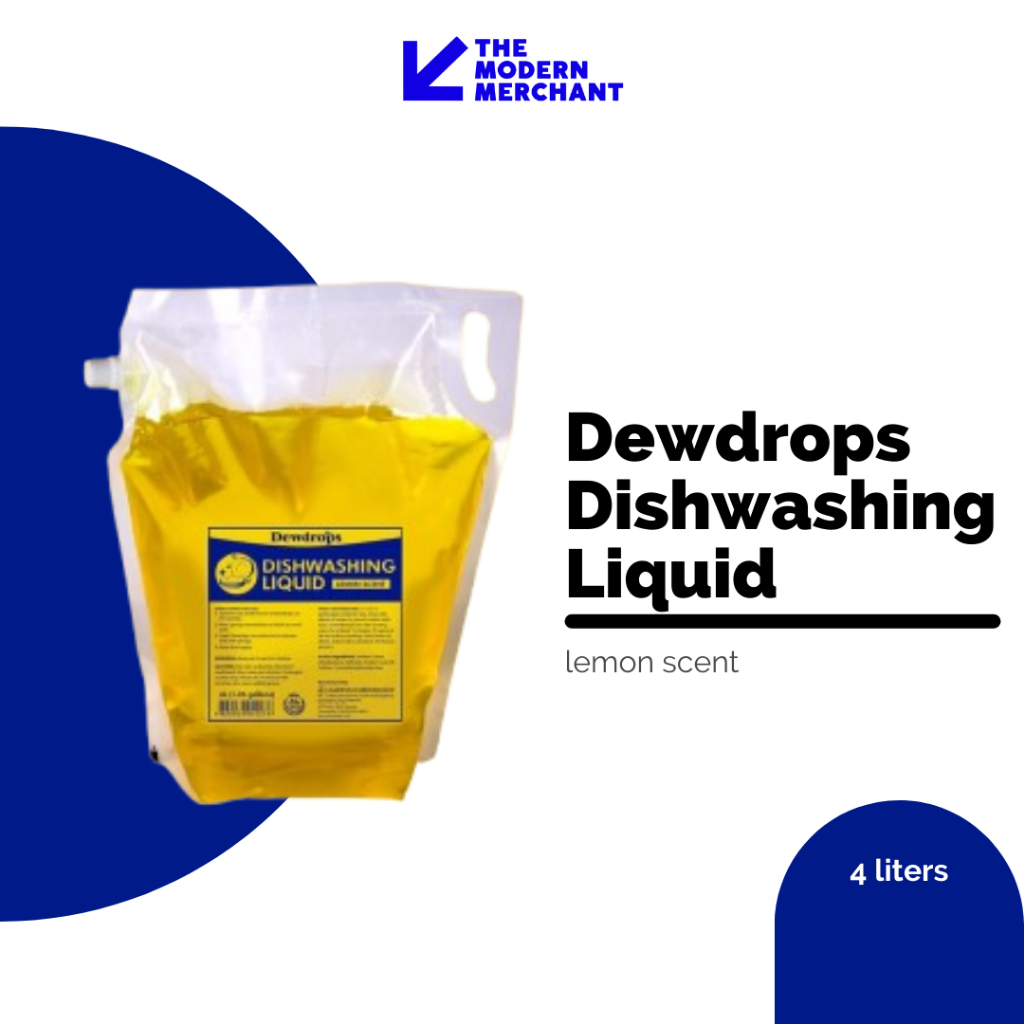 Dewdrops Dishwashing Liquid Lemon Scent 4L | Shopee Philippines