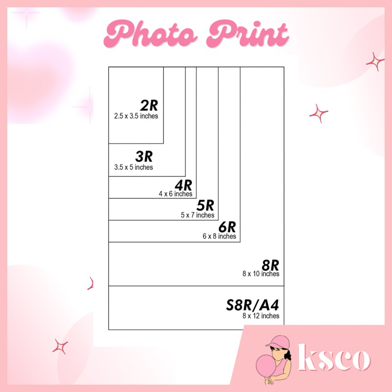 KSCO High Quality Photo Print Satin Paper Waterproof | 2r 3r 4r 5r 6r 8r A4 | Shopee Philippines