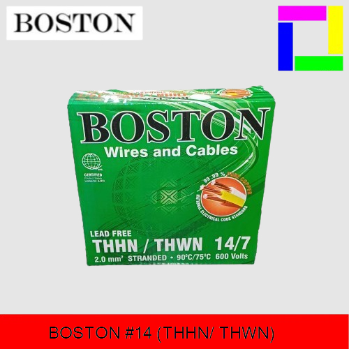 Boston #14 THHN/ THWN STRANDED ELECTRICAL WIRE (#14/7-2.00mm sq) 7 ...