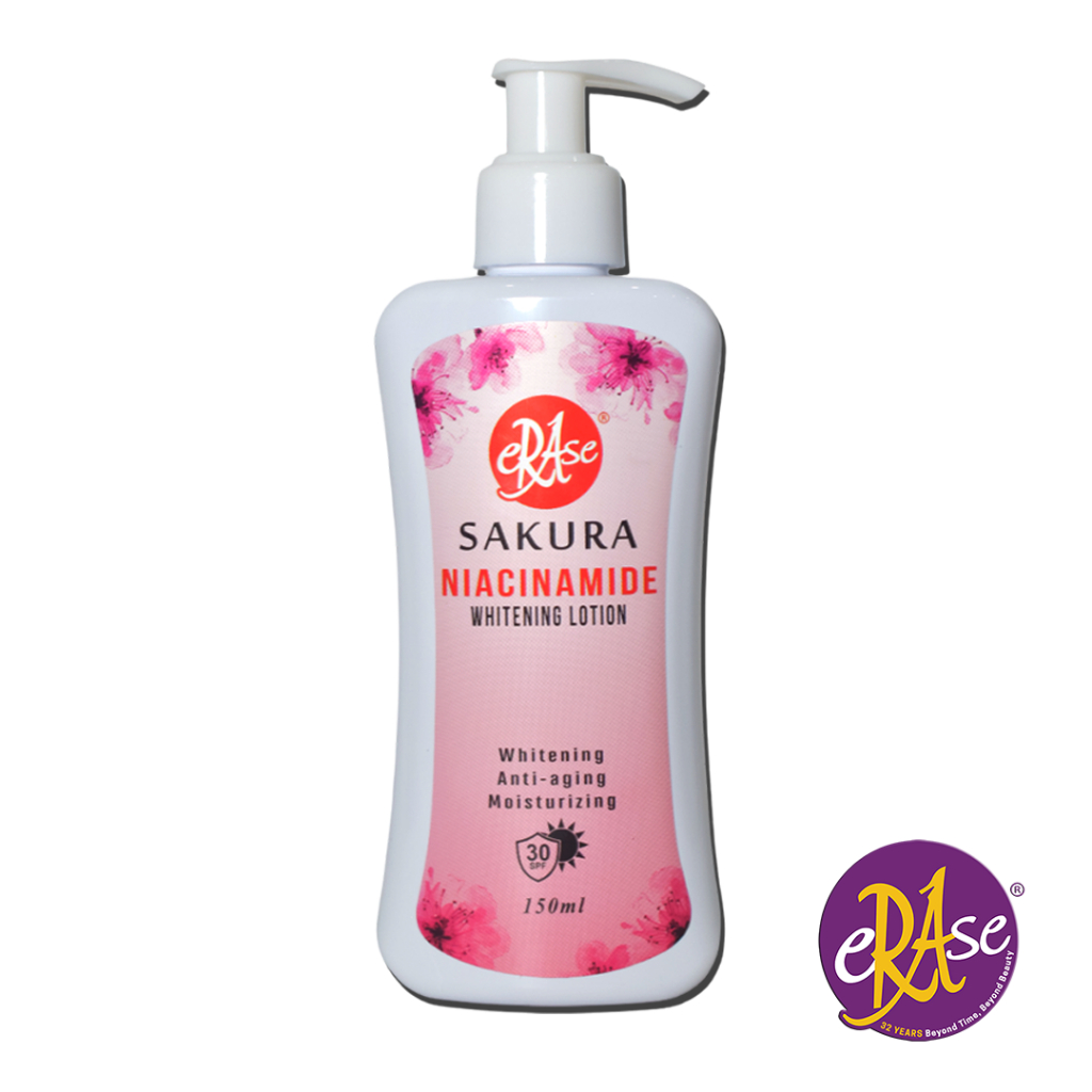 Erase Sakura NIACINAMIDE Whitening Lotion 150ml | Shopee Philippines