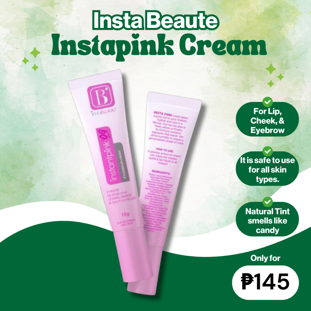 Buy 1 Take 1 Insta Beaute InstaPink Blush Cream 15g | Long-Lasting ...