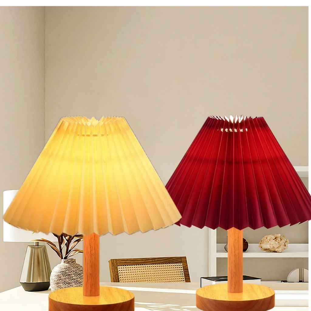 study light lamp Table Lamp Korean Folding Retro Bedside Night Light ...