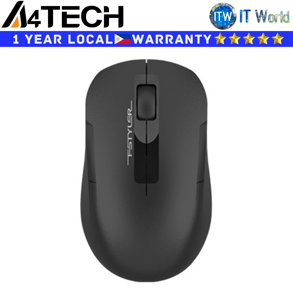 A4Tech Wireless Mouse FG15C Air2 2.4G USB Black Fstyler Collection Dual ...