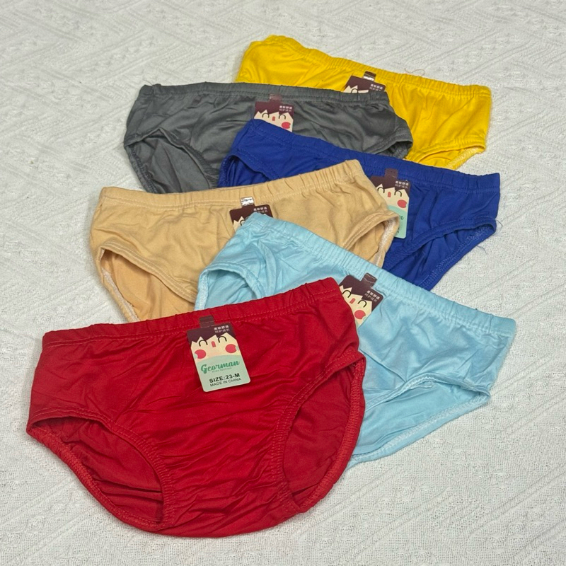 COD 12 pcs kids brief assorted color with sizes for 4-12 yrs old ...