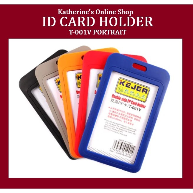 Double Sided ID Holder Jacket Protector Case Vertical for School and ...