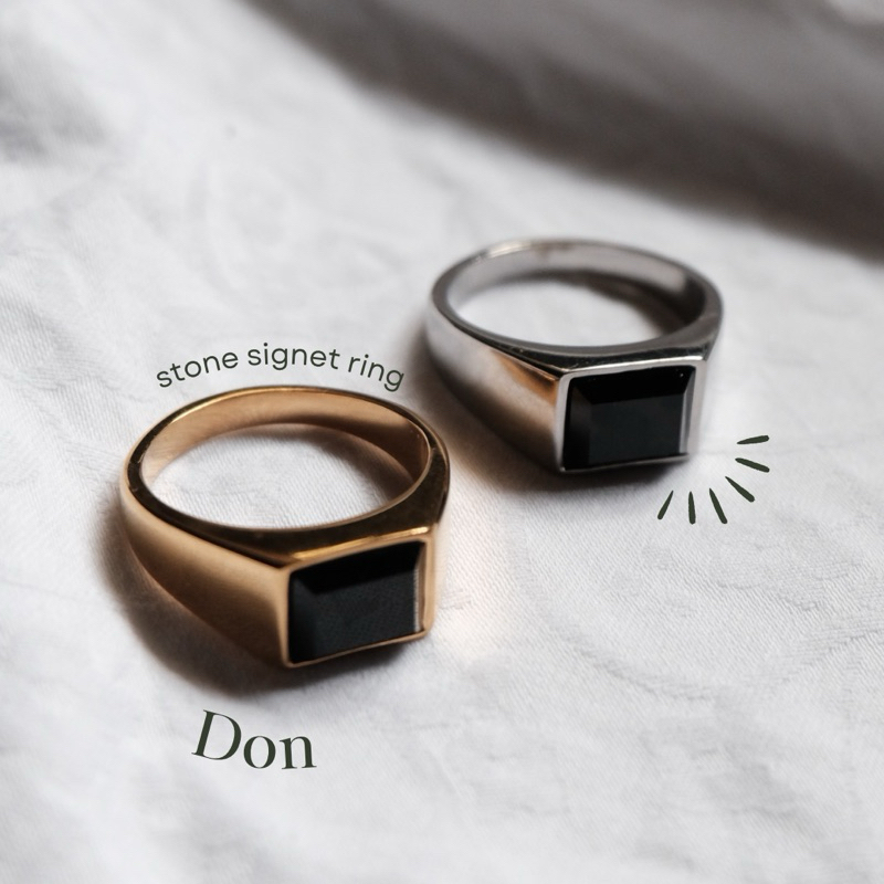 deliciaeph - Don Stone Signet Ring | Shopee Philippines
