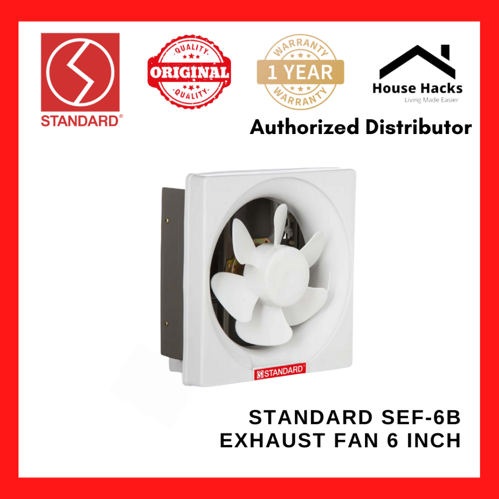 Standard SEF-6B Exhasut Fan 6 inch 6 inch (House Hacks) | Shopee ...