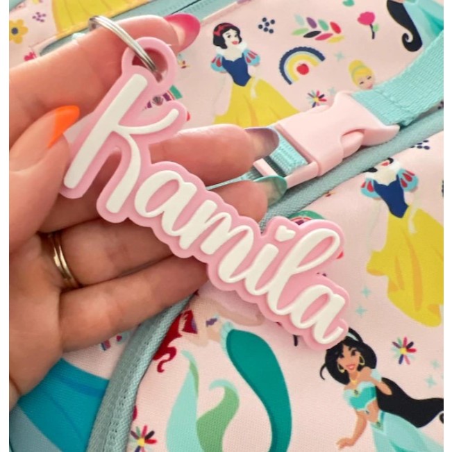 Personalized Name Keychain, Kids Backpack Tag, Water bottle name ...