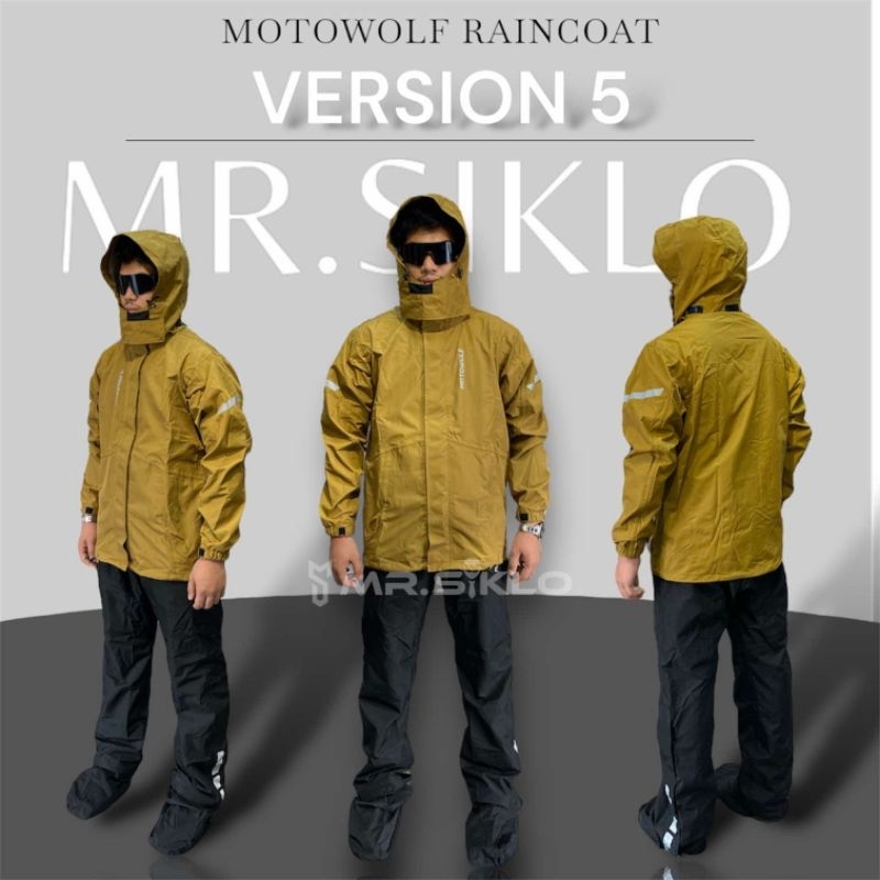 MOTOWOLF Raincoat V5 / Raincoat version 5 Upgraded Rainwear Rainstorm ...