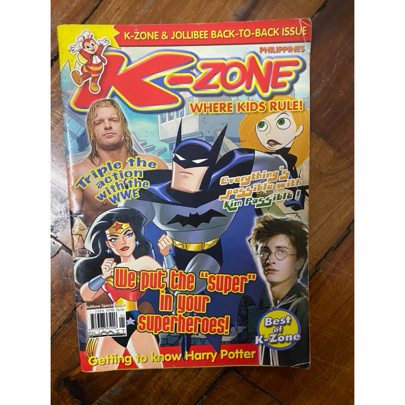 K-Zone Vintage Magazine w/o Foldabots - Preloved DC Batman Wonder Woman ...