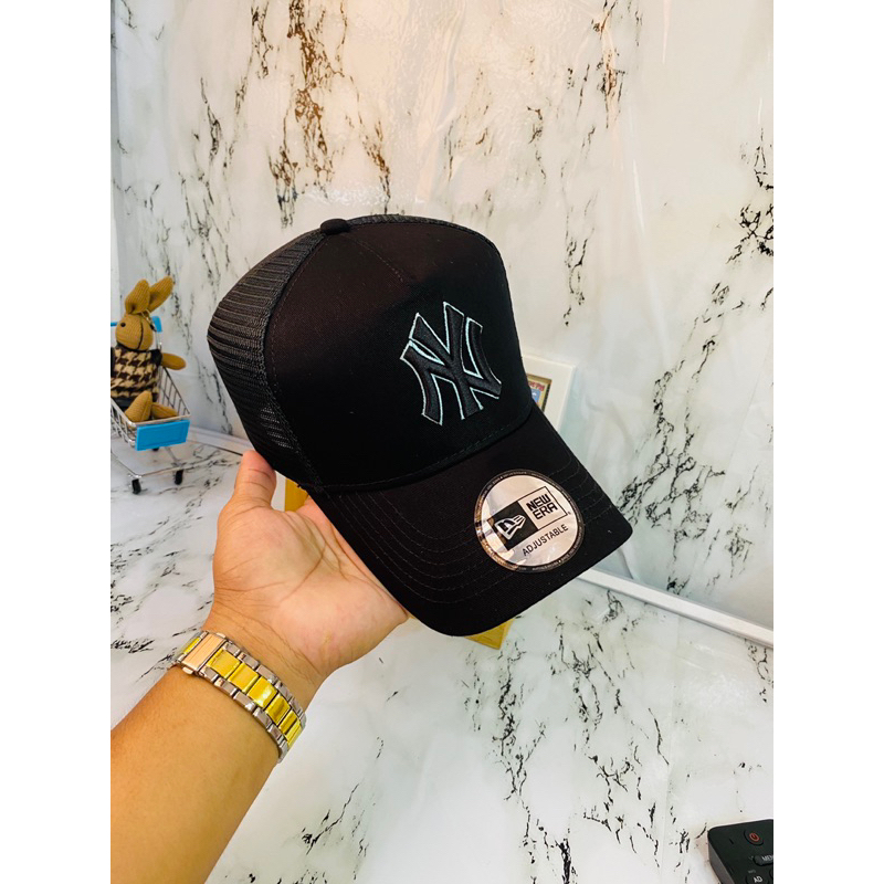 NY YANKEES MINT BLUE LINING AFRAME NET CAP PREMIUM QUALITY 9FORTY ...
