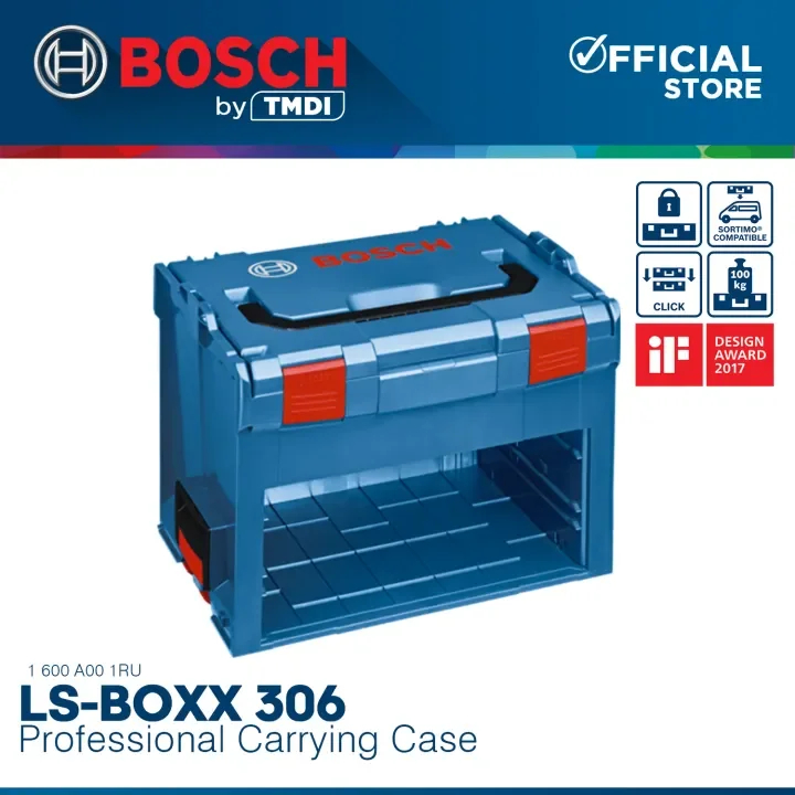 BOSCH Professional Carrying Case Tool Box Storage Organizer LS-BOXX 306 ...