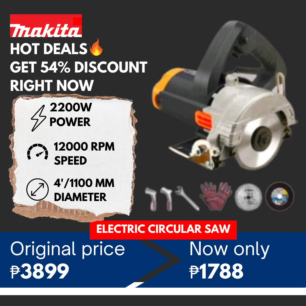 MAKITA Circular Saw 2200W Tile Cutter Saw Machine 4 inch Wood Working ...