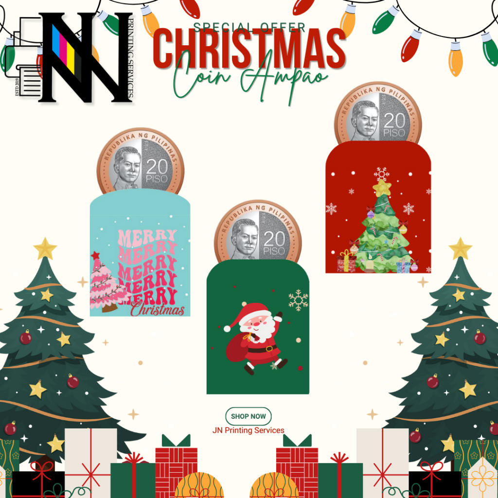 10PCS PER PACK COIN MONEY ENVELOPE AMPAO ANGPAO FOR CHRISTMAS 10 OR 20 ...