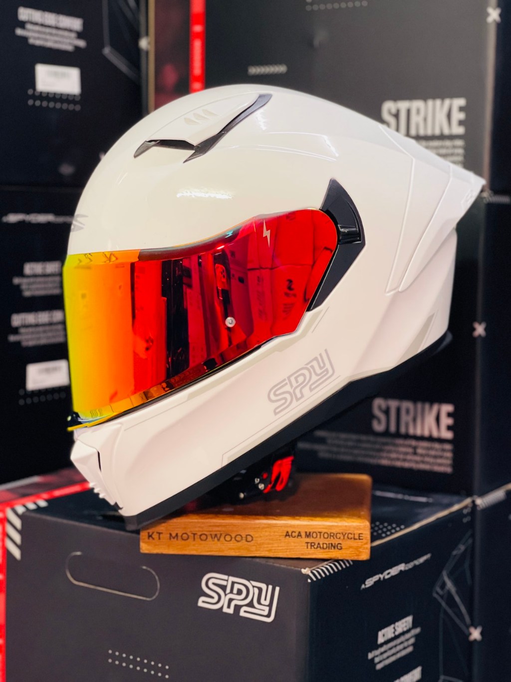SPYDER STRIKE V2 Full-Face Dual Visor Helmet with (FREE CLEAR VISOR ...
