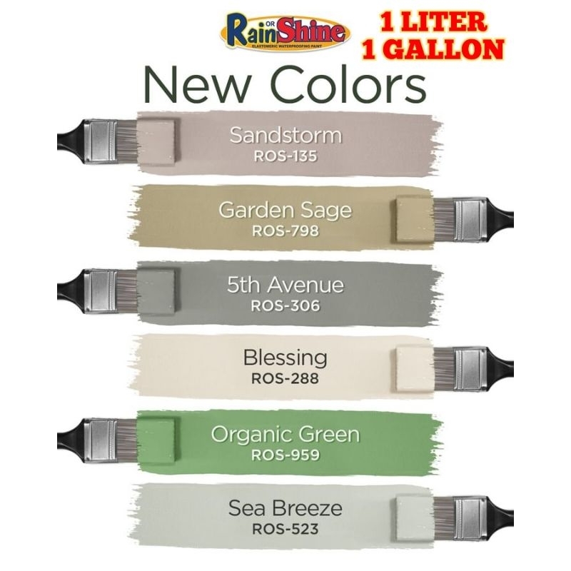 RAIN OR SHINE ELASTOMERIC WATERPROOFING PAINT LITER/GAL WALANG AMOY NA ...