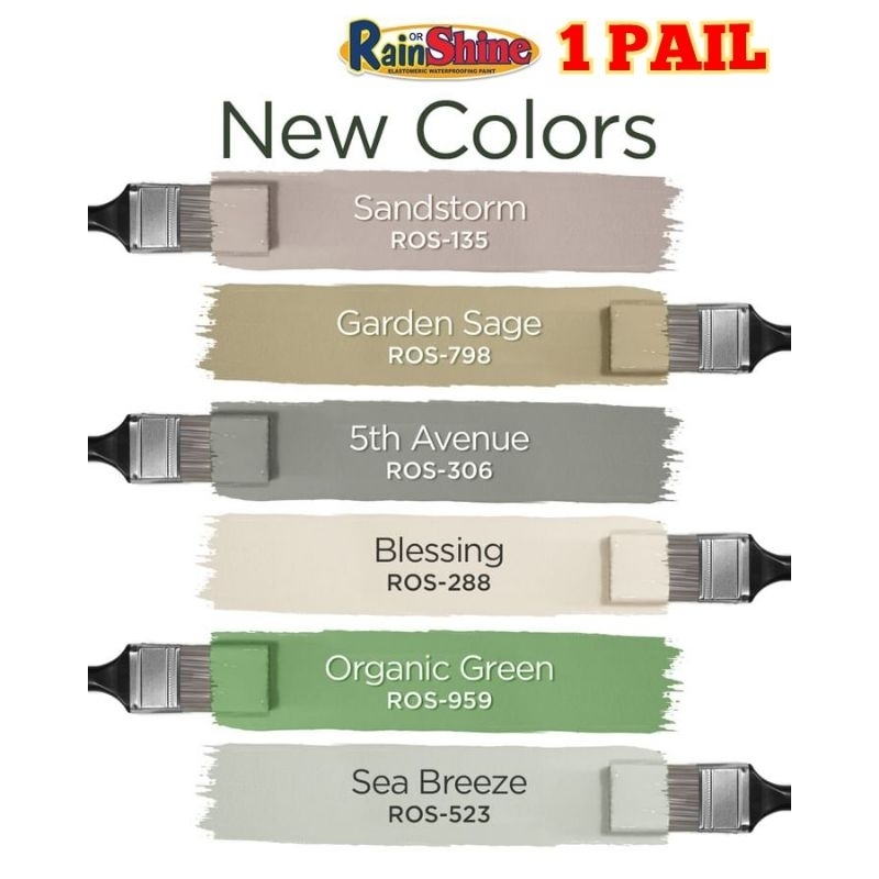 RAIN OR SHINE ELASTOMERIC WATERPROOFING PAINT BALDE/TIN WALANG AMOY NA ...